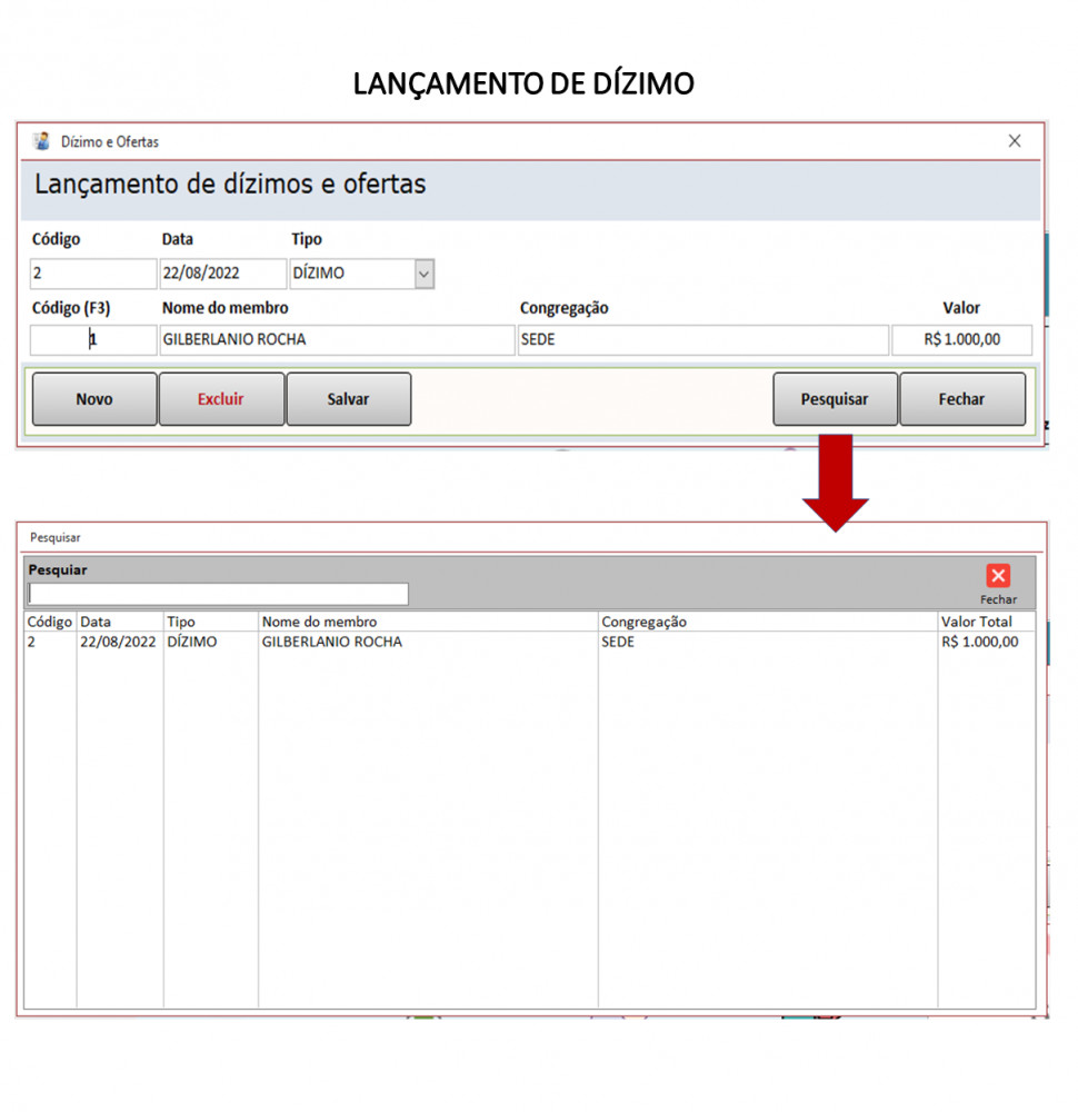 Sistema para cadastro de membros de igrejas - ProAccess