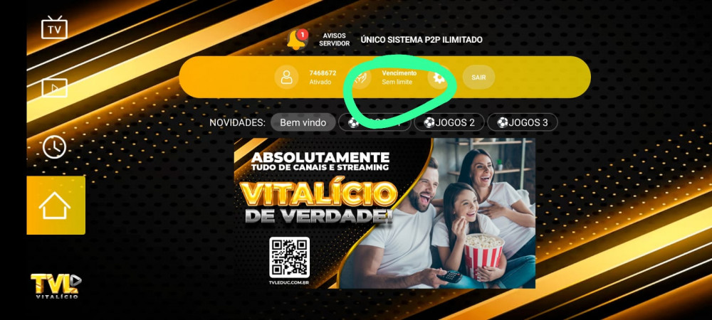 TVL TV Box Vitalício 4000 Canais de TV + Streaming - FIRE TV BOX - Tv ...