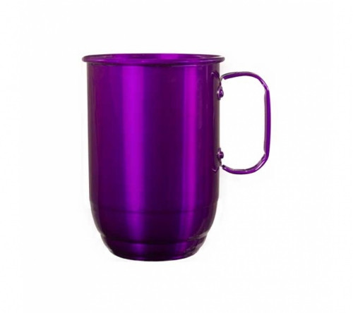 Caneca Aluminio P/ Transfer, DTF UV - 850ml AZUL - Sublimáticos Mania