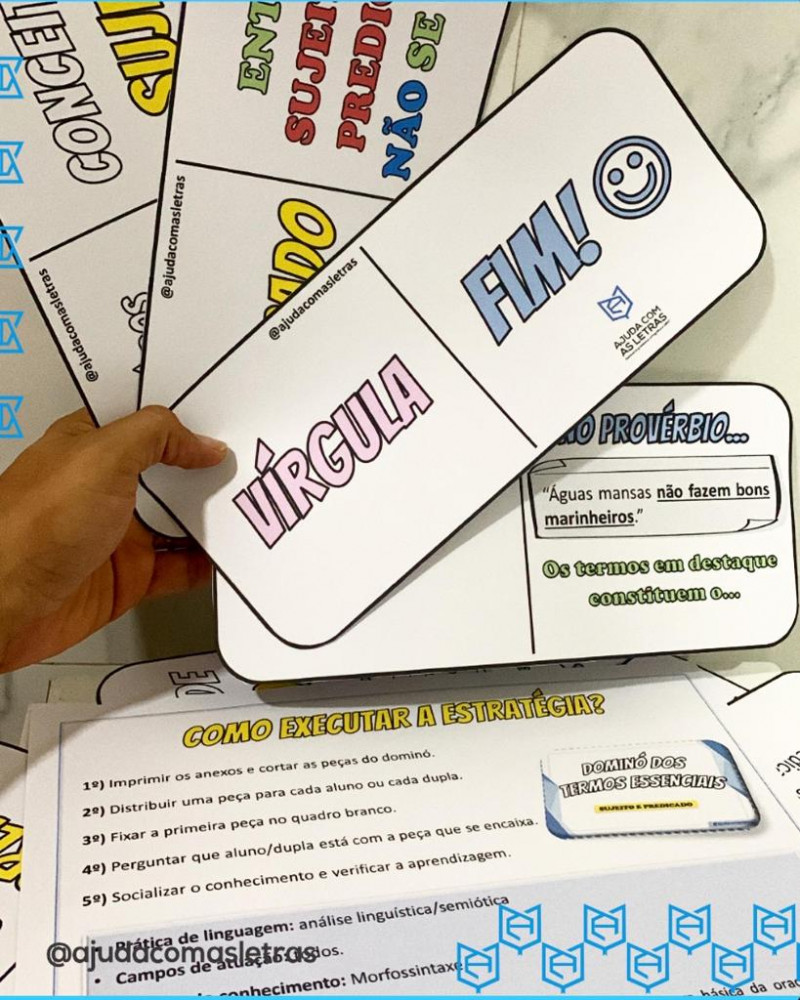 DOMINÓ DOS TERMOS ESSENCIAIS - AJUDA COM AS LETRAS