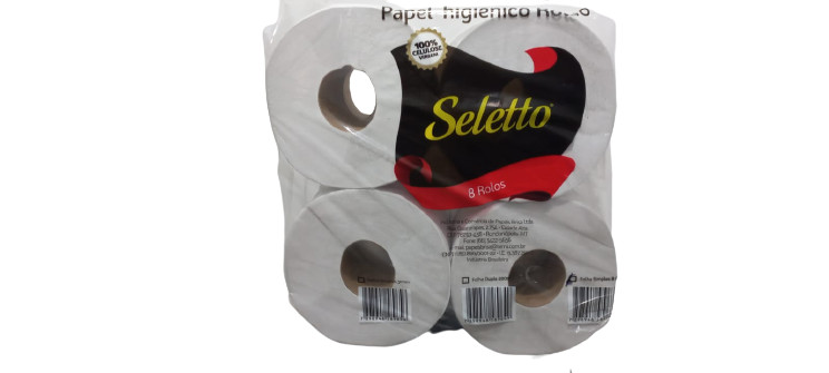 PAPEL HIG ROLÃO SELLETO 300 METROS - PR EMBALAGEM