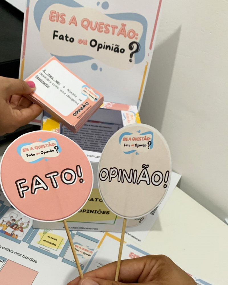 EIS A QUESTÃO: FATO OU OPINIÃO? - AJUDA COM AS LETRAS