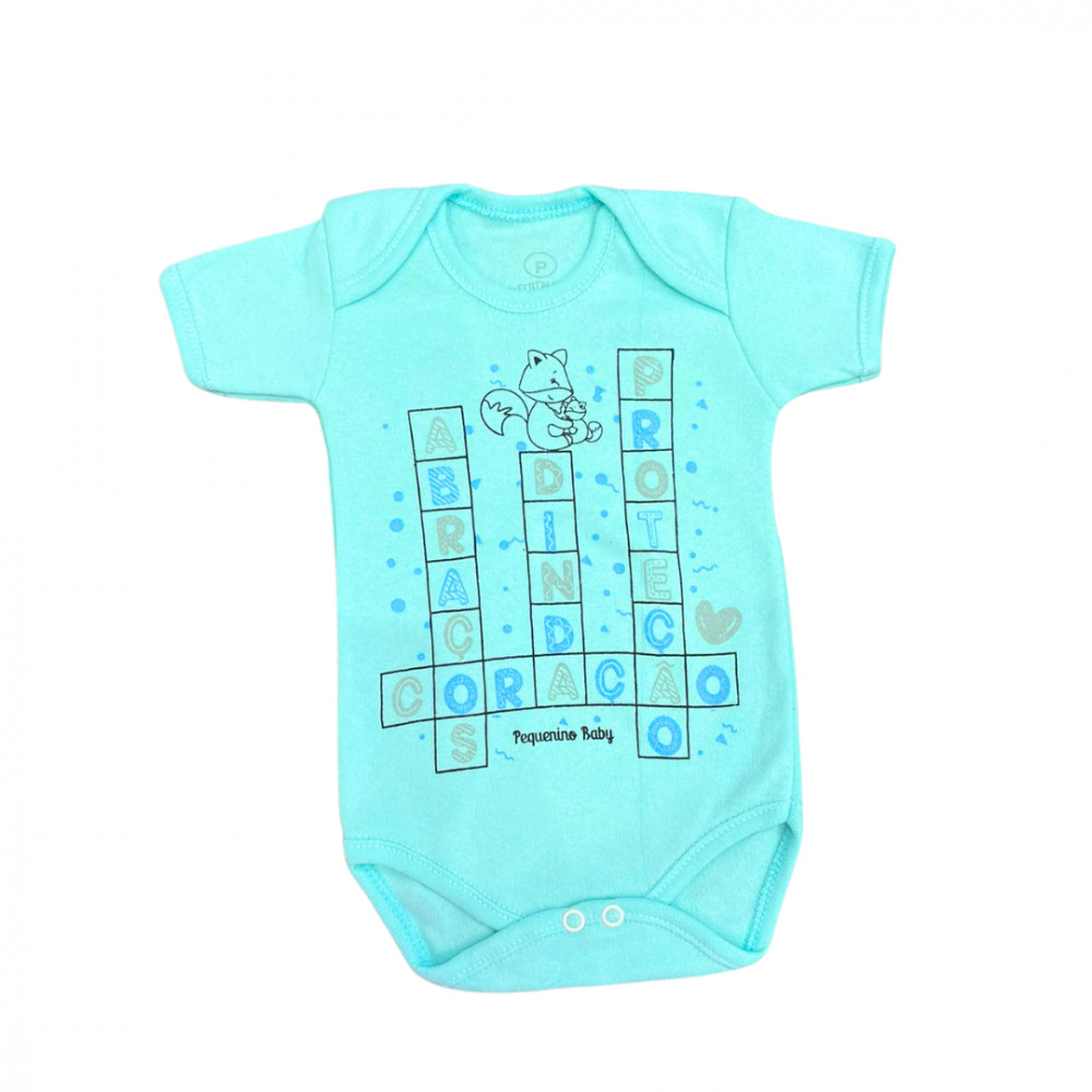 Body Caça Palavras Manga Curta P/G Pack 30 Peças (Ref:4940) - Bebê ...