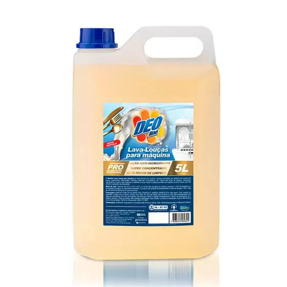 DETERGENTE P/ MAQUINA LAVAR LOUCA 5 LITR COD2890 - PR EMBALAGEM