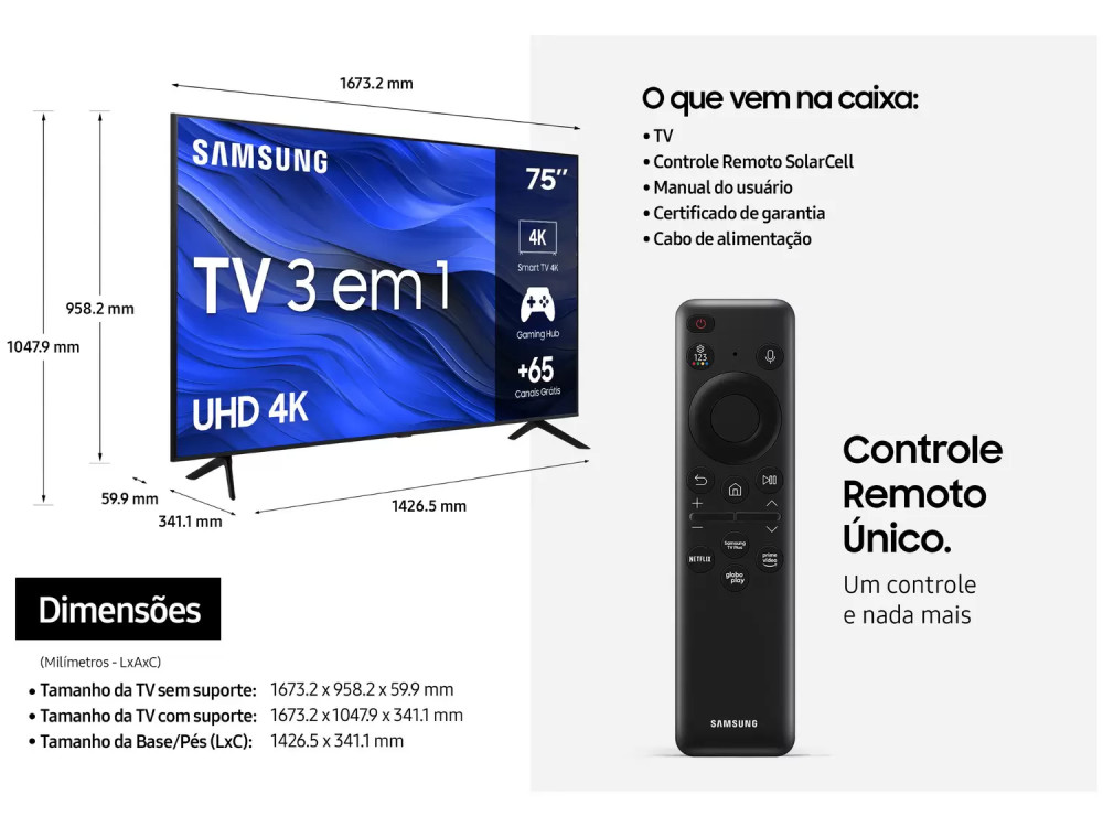 SMART TV 75 POLEGADAS 4K SAMSUNG - ROCHA MAGAZINE