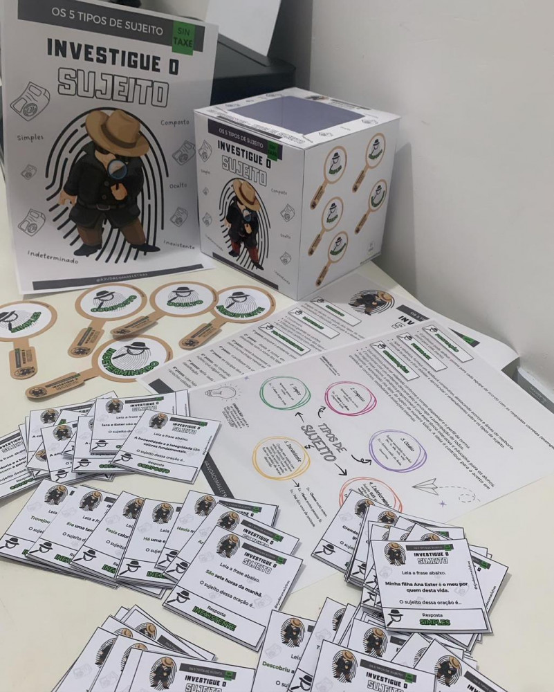 INVESTIGUE O SUJEITO 🔎 - AJUDA COM AS LETRAS