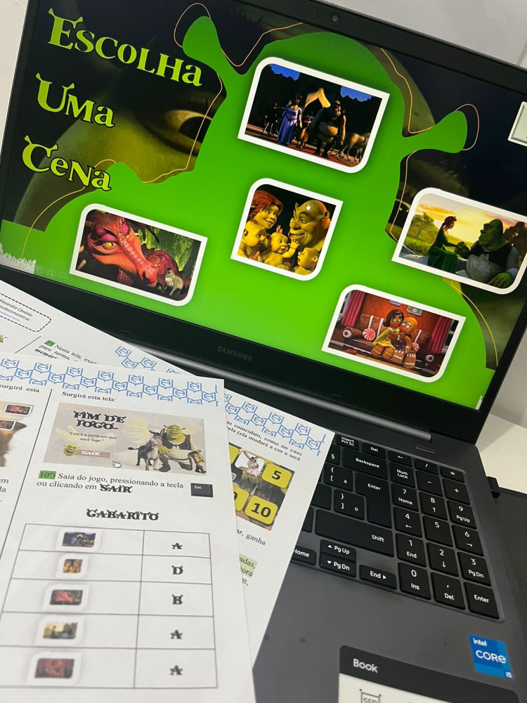 GAME SHREK - O OGRO ESTUDIOSO - AJUDA COM AS LETRAS