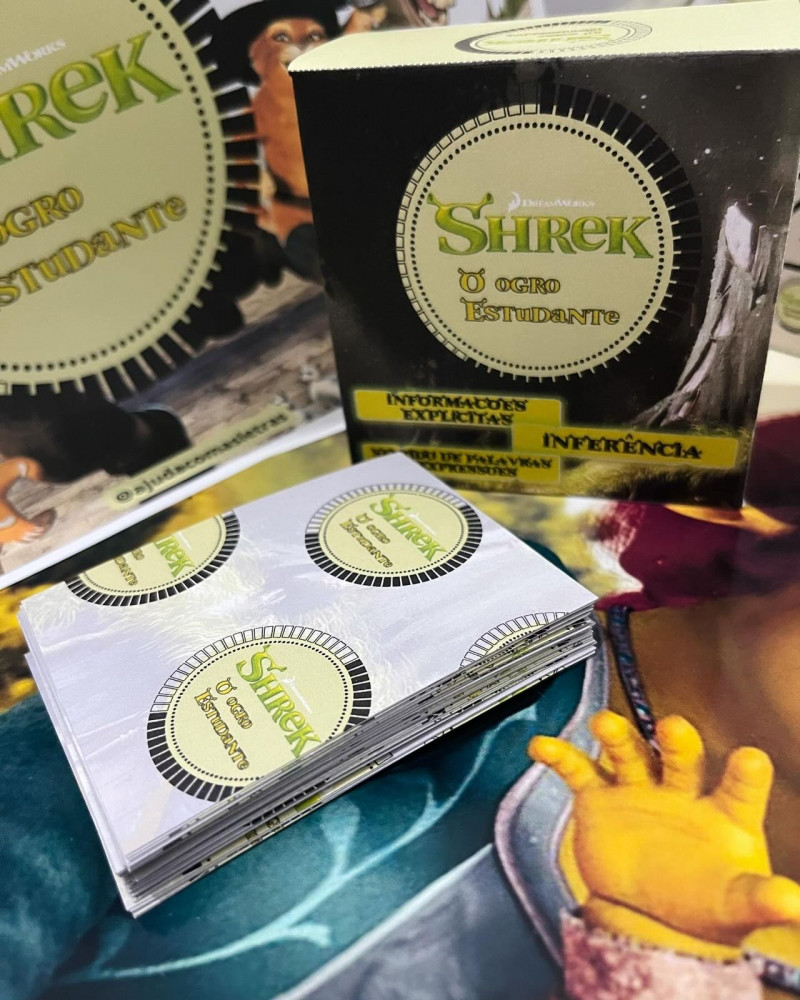 TABULEIRO - SHREK - 32 PERGUNTAS - AJUDA COM AS LETRAS