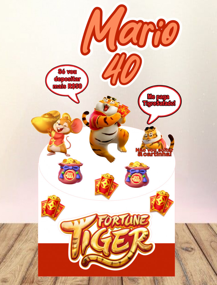 #152 - Arquivo de Corte Topo de Bolo - Fortune Tiger - COMPRE 1 e LEVE 3 - Facilidade na hora da ...