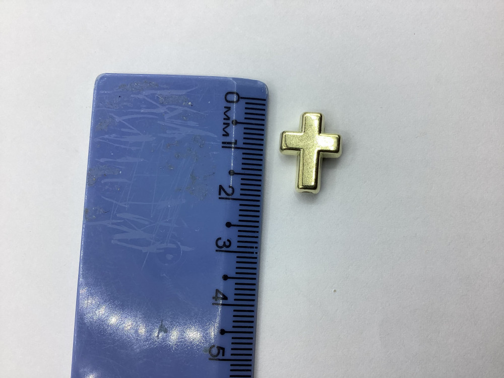 762 - Mini Cruz Dourada ABS pacote com 30 unidades - Soltassel