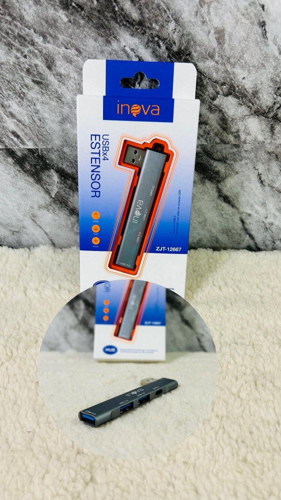 Extensor USBx4 ZJT-12667 - Inova basike