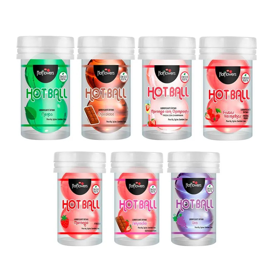 Hot Ball Bolinha Explosiva Frutas Vermelhas - Eros Sex Shop
