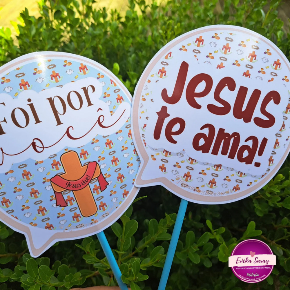A Páscoa com Jesus é Doce - História com Kit Lembrancinhas - Ministério ...