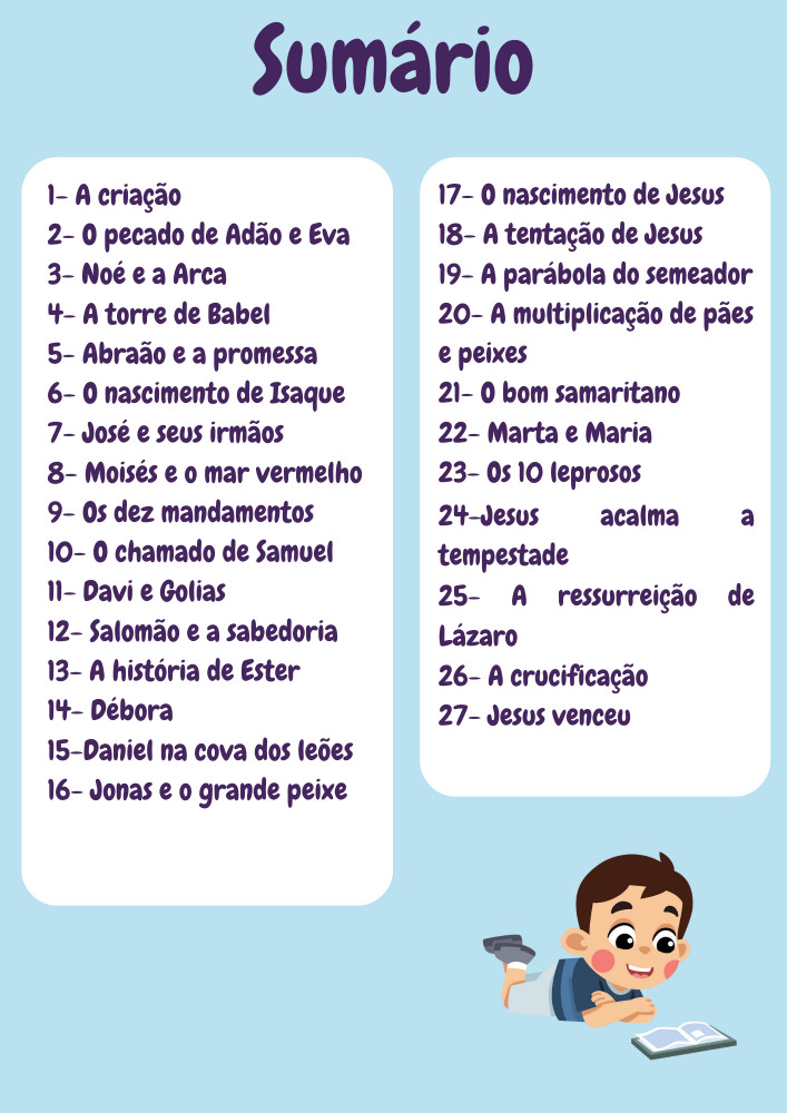 Planejamento EBD KIDS 2025 - Ministério infantil