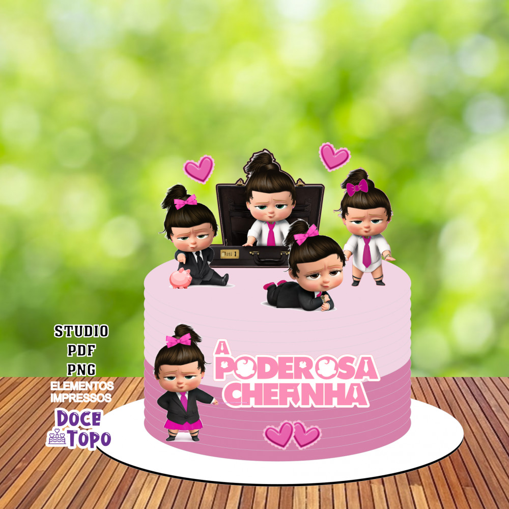 Topo de Bolo A Poderosa Chefinha 03 Studio/PDF/PNG - Doce Topo