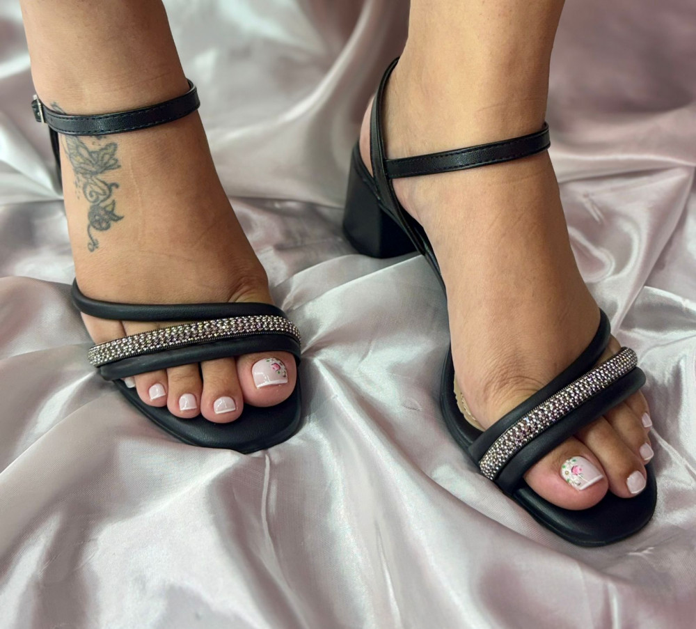 Salto Moleca 36, PRETO - Closet da Moda