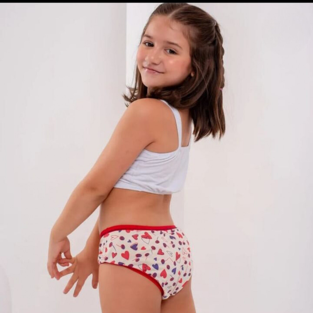 Calcinha Infantil zyanne algodão 4,00 - mega dez moda intima
