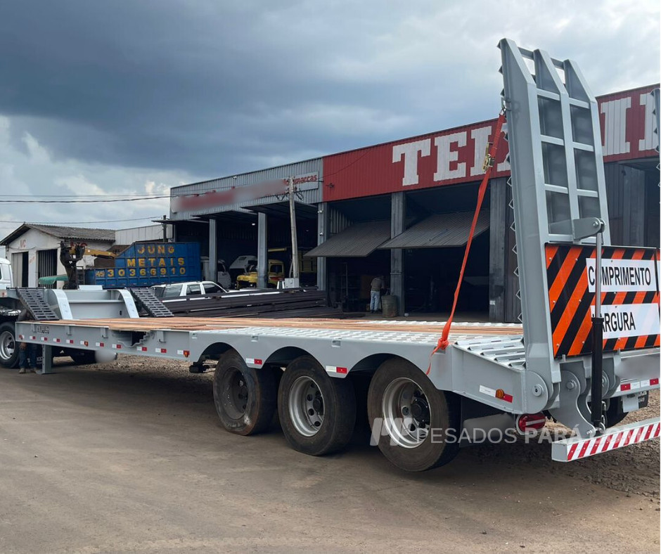 CARRETA PRANCHA 03 EIXOS - CARREGA TUDO - Vendas de Escavadeiras, Carregadeiras e Tratores