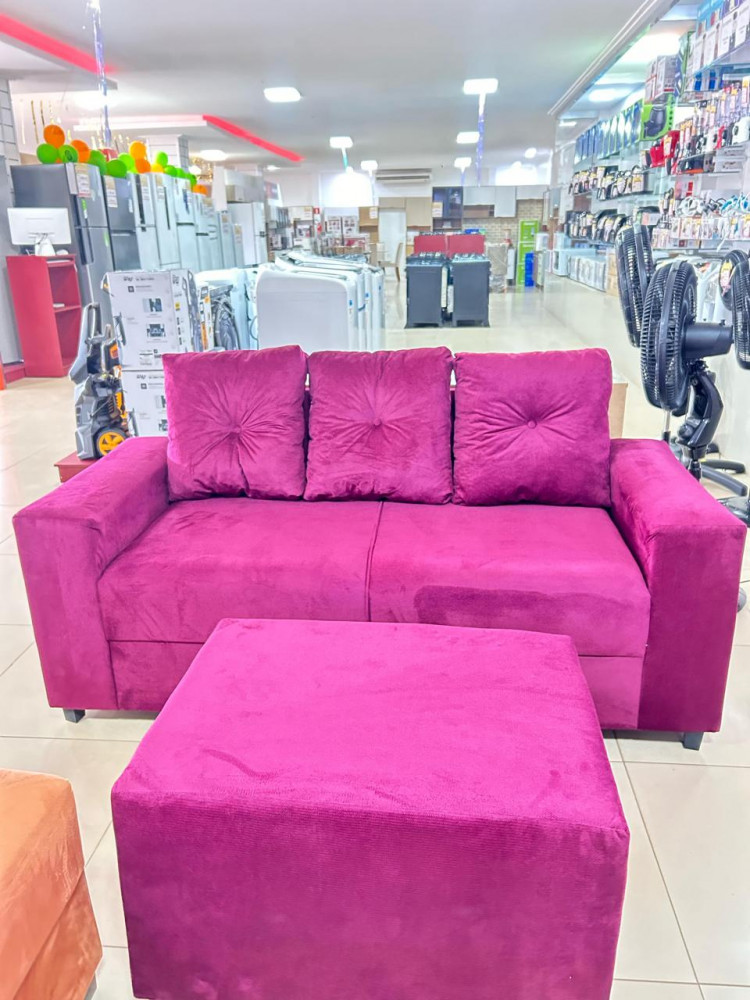 SOFÁ COM PUFF YARA ORTOFIRME - ROCHA MAGAZINE