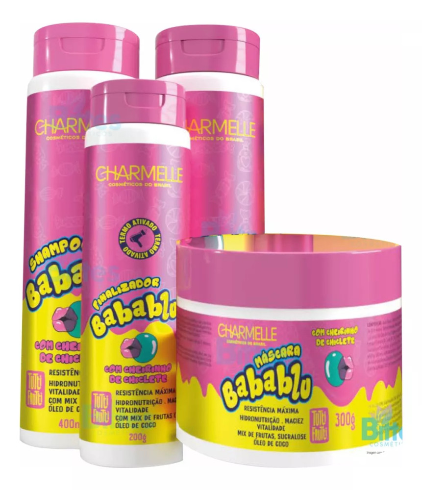 Kit Babaloo Charmelle Cosméticos Hidratação Cheiro Chiclete - Model ...