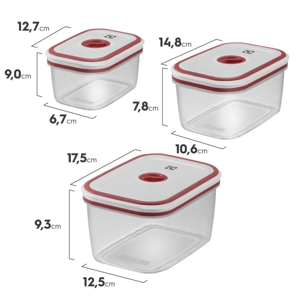 KIT POTES HERMÉTICOS ELECTROLUX - ROCHA MAGAZINE