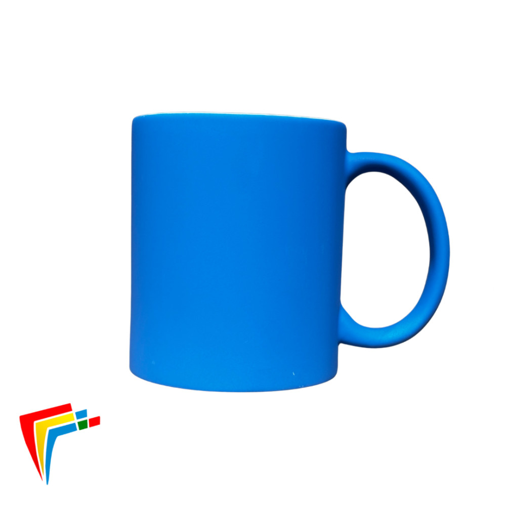 CANECA AZUL FOSCA - 325ML P/ SUBLIMAÇÃO - SUBLIMÁTICOS MANIA
