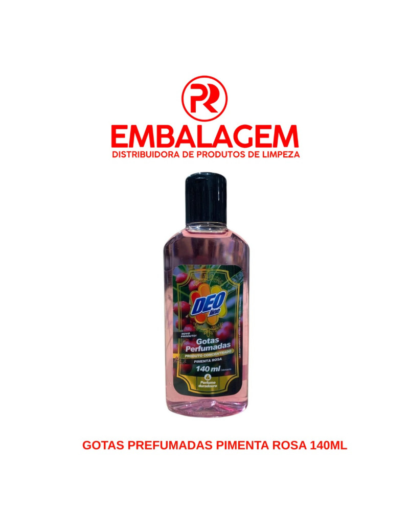 GOTAS PREFUMADAS PIMENTA ROSA 140ML COD 4322 - PR EMBALAGEM