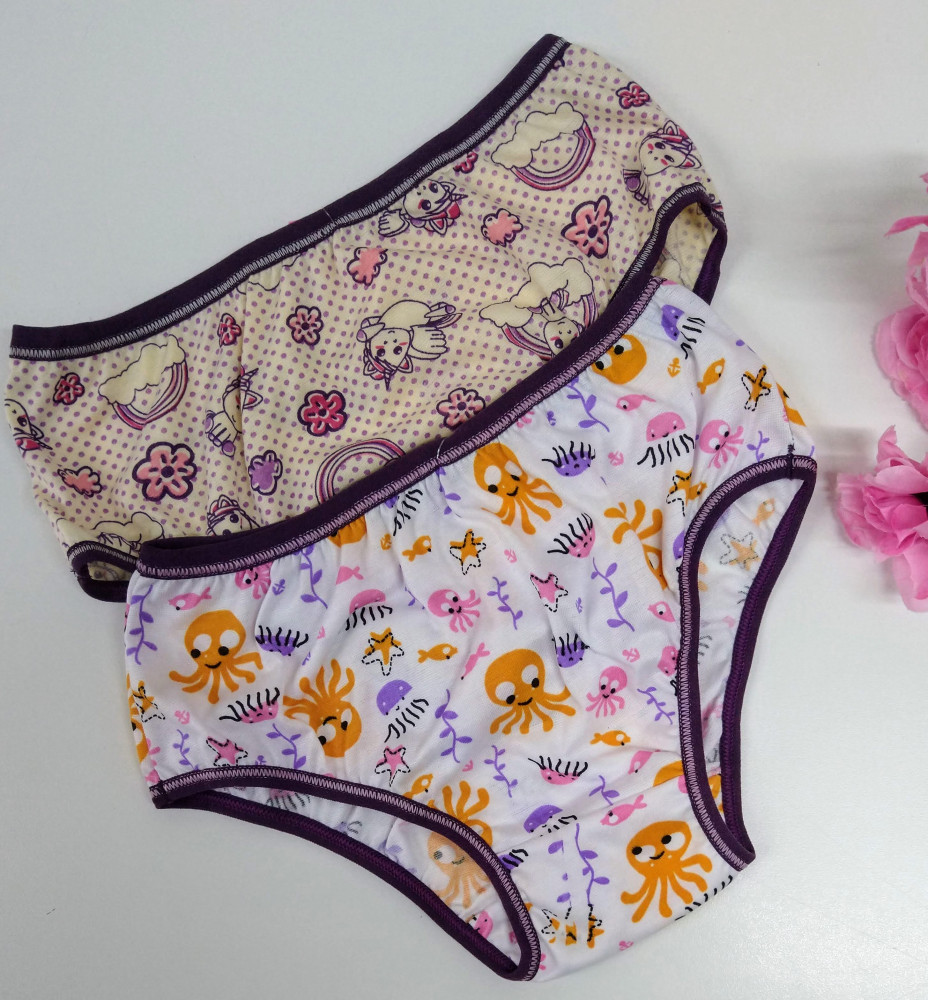 Calcinha Infantil zyanne algodão 4,00 - mega dez moda intima