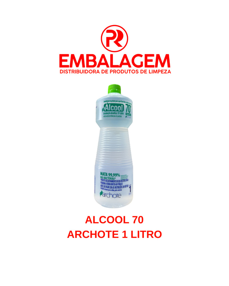 ALCOOL LIQ 70 1LITRO ARCHOTE COD4397 - PR EMBALAGEM