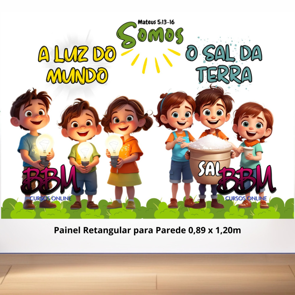 PAINEL A LUZ DO MUNDO 💡 E O SAL DA TERRA🧂🌏 PARA IMPRIMIR - Ministério ...