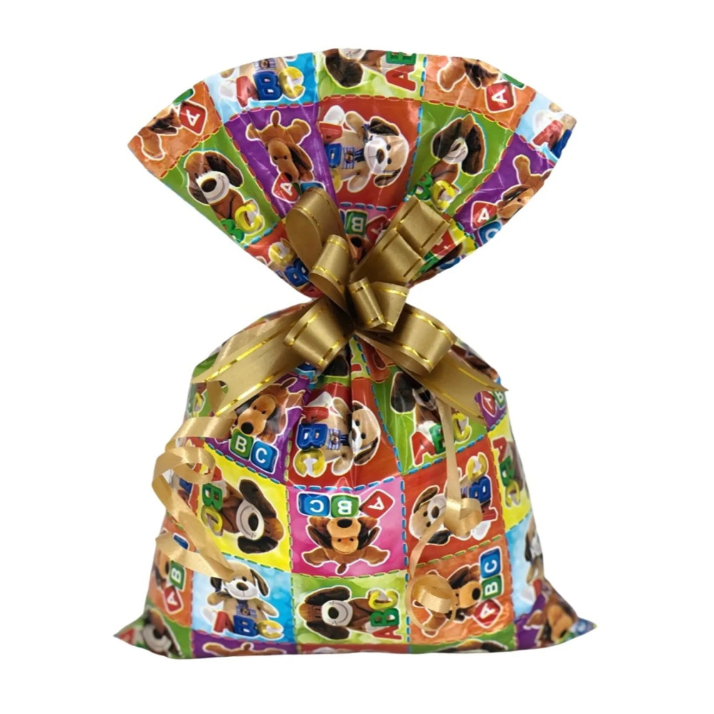 Saco de presente 35x54 infantil- 100 unidades I-17 Safari - Casa das ...