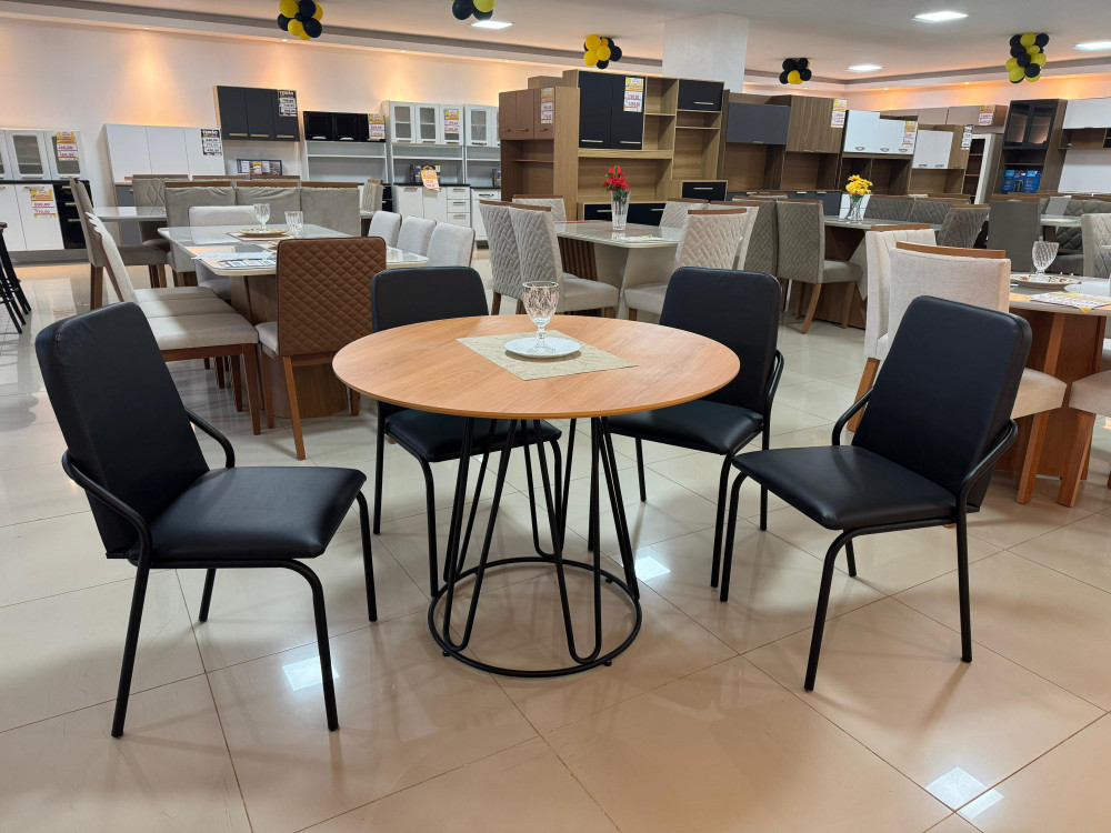 MESA JANTAR MALIBU 4 CADEIRAS MOVEIS TEIXEIRA - ROCHA MAGAZINE