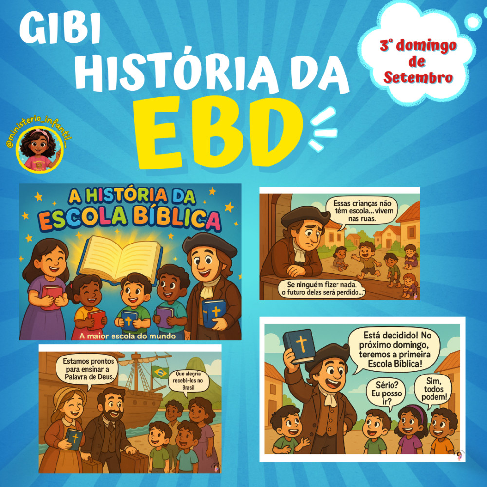 Gibizinho da História da EBD - Ministério Infantil Arquivos