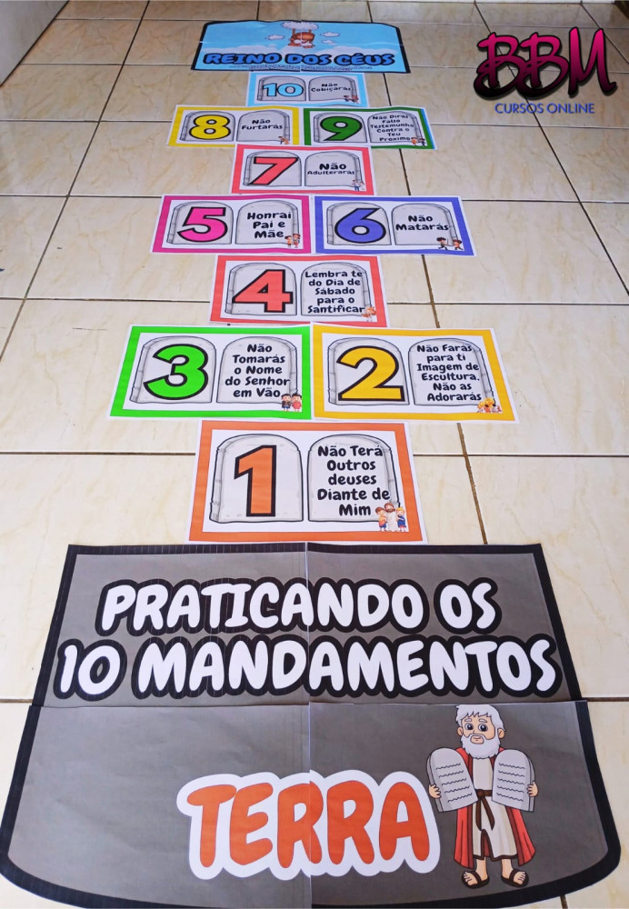 AMARELINHA Os 10 MANDAMENTOS - Ministério infantil