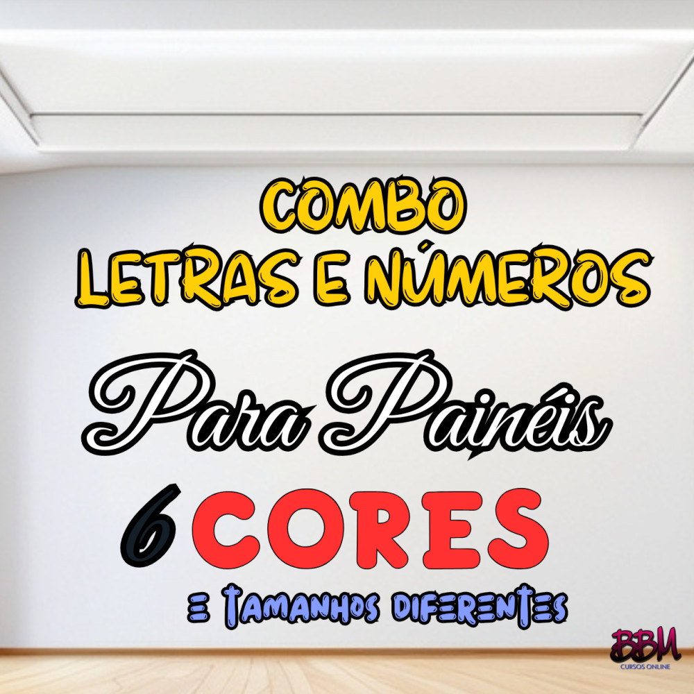 Combo de Letras e Números para Painéis/cartazes para Imprimir 🖨️😍 ...