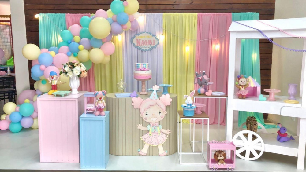 Circo rosa - REAlizart - Tudo para Festas