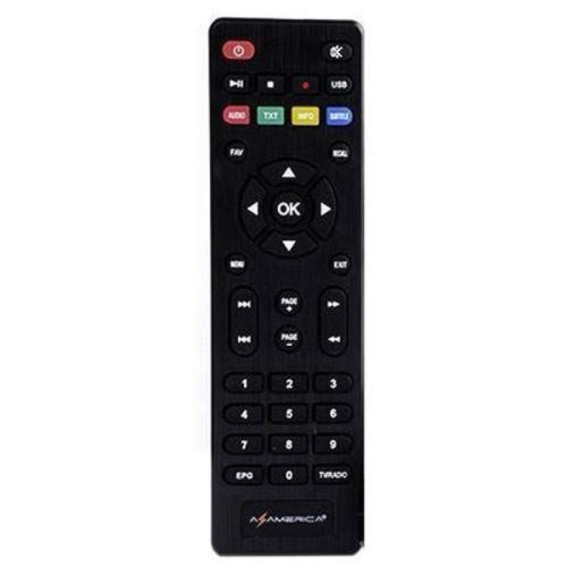 Controle Remoto Azamerica F-92 Plus HD - PortoSat Receptores