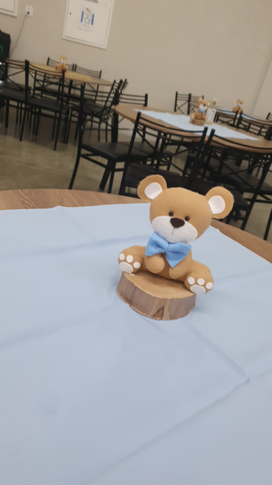 Enfeite de mesa - Ursinho + Torinha - REAlizart - Tudo para Festas